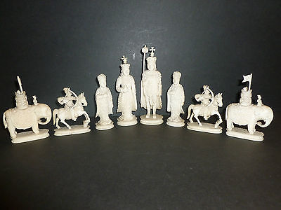 A Large Antique Cantonese King George Chess Set C 1820
