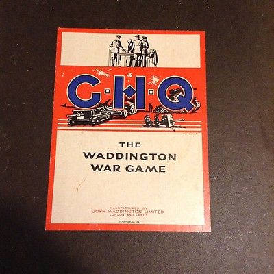 GHQ The Waddington War Game, board game with original box and p