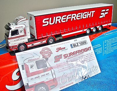 1:50 Irish Tekno truck SUREFREIGHT Scania 143m V8 450 + Curtain