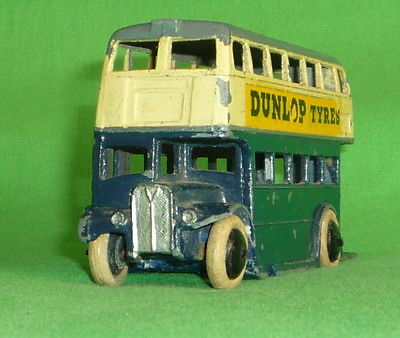 Dinky Toys 29 C Pre War Dunlop Double Decker Bus